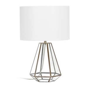 Glass And Brass Pyramid Table Lamp - Elegant Designs: Modern Drum Shade ...