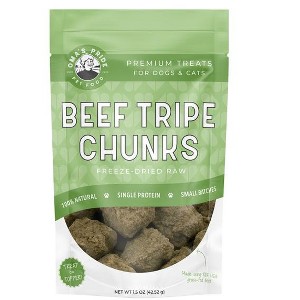 Beef Tripe Chunks Freeze-Dried Dog & Cat Treats 1.5oz : Target