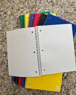 12pk 70 Sheet Wide Ruled 1 Subject Spiral Notebook Assorted Colors- Up ...