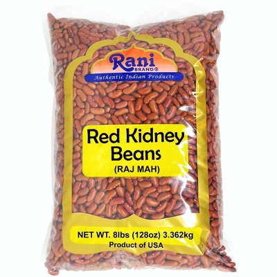 Red Kidney Beans (rajmah Beans) Light - 128oz (8lbs) 3.63kg - Rani ...