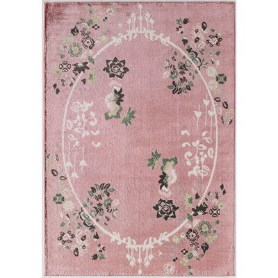 Rugs America Hanna Va40c Rose Garden Gray Floral Transitional Beige ...