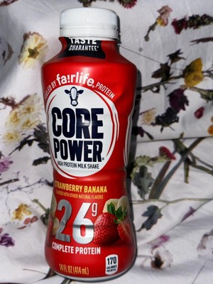 Core Power Strawberry Banana 26G Protein Shake - 14 fl oz Bottle : Target