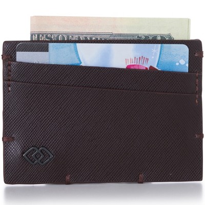 Alpine Swiss Double Diamond Rfid Thin Card Holder Wallet Crosshatch ...