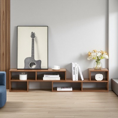 Modular Cube TV Stand with Adjustable Open Shelves and 6 Storage ...