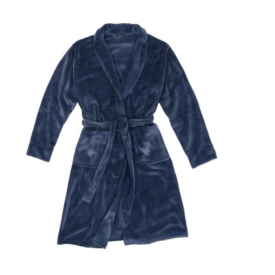 Stripe Flannel Robe - Deep Harbor Stripe : Target