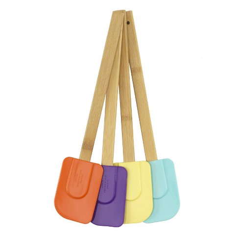 Goodcook Ready 4pk Silicone Spatulas With Bamboo Handles : Target