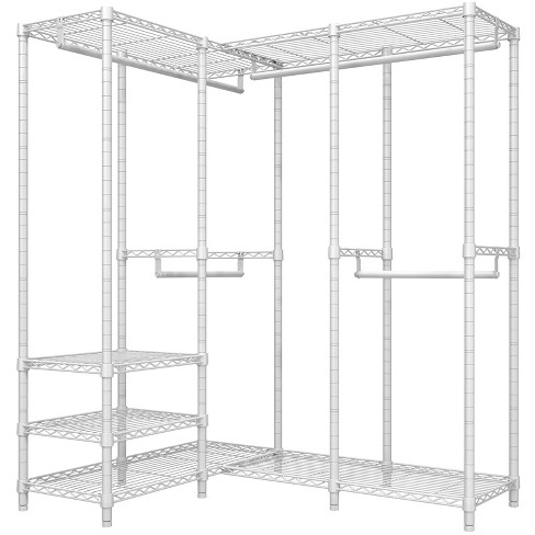 Vipek L40 L Shaped Garment Rack Heavy Duty Clothes Rack Metal Clothing ...