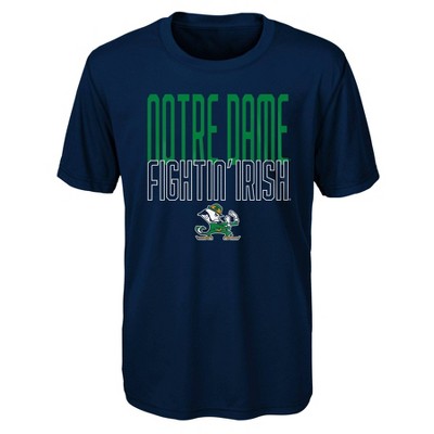 Ncaa Notre Dame Fighting Irish Logo Boys' Poly T-shirt - Xl : Target