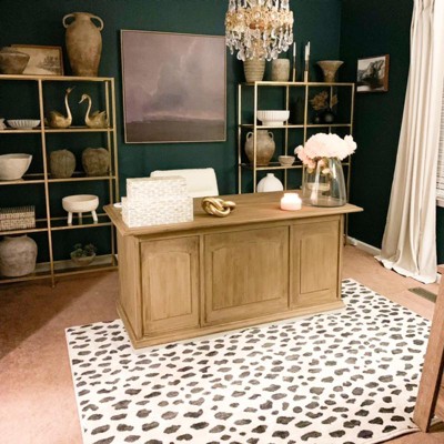 Daffodil Leopard Print Woven Rug - Threshold™ : Target