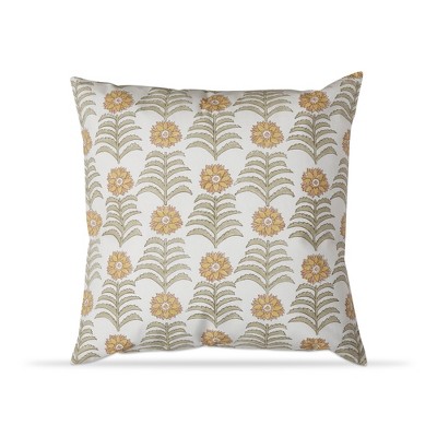 Sunbrella 2pk Outdoor Throw Pillows Sunflower Yellow: Weather-resistant ...