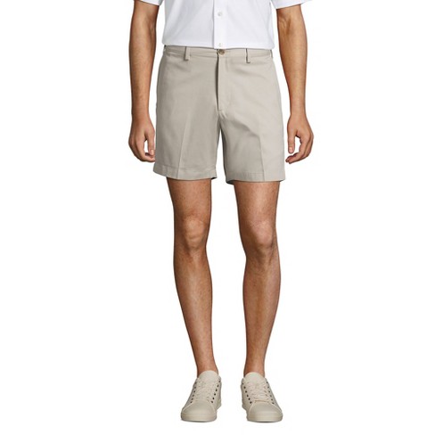 Lands' End Men's Comfort Waist 6 Inch No Iron Chino Shorts - 40 - Light ...