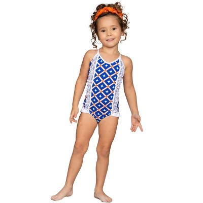 Girls Sandy Toes Do One Piece Swimsuit - Mia Belle Girls, 6y/6x : Target