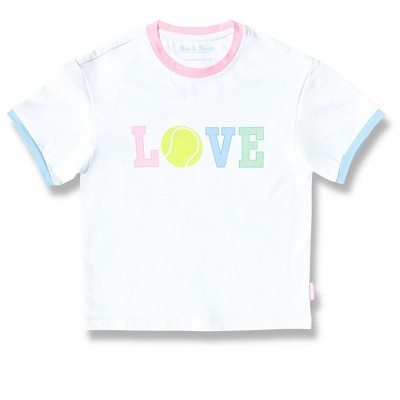 Bits & Bows Girls' Love Tennis Crewneck T-Shirt : Target