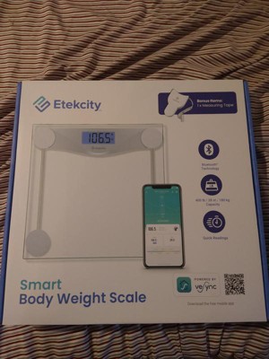 Smart Glass Body Weight Scale With Digital Display - Etekcity : Target