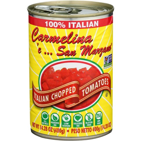 Carmelina E San Marzano Italian Chopped Tomatoes - Case Of 12 - 14.28 ...