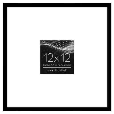 Americanflat 12x12 Gallery-style Picture Frame With Mat To Secure ...