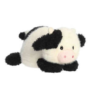 Aurora Medium Connor Cow Rumplers Adorable Stuffed Animal Black, White ...