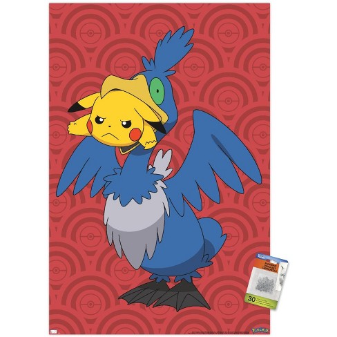 Trends International Pokémon - Pikachu And Cramorant Unframed Wall ...