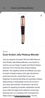 Revlon Dual Ended Jelly Makeup Blender & Silicone Makeup Applicator ...