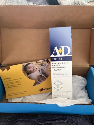 A+d Zinc Oxide Diaper Rash Cream - 4oz : Target