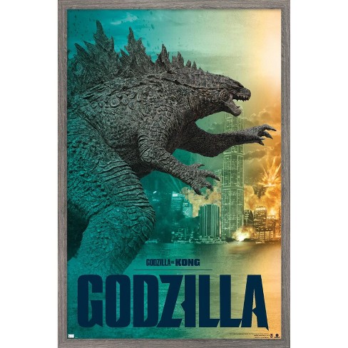 Trends International Godzilla Vs. Kong - Godzilla Framed Wall Poster ...