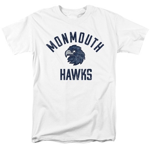 Monmouth University Official Hawks Logo Adult T-shirt, White, 3x-large ...