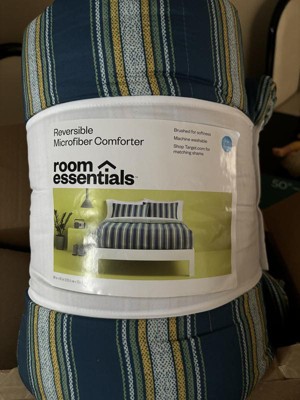 Twin/twin Extra Long Lofty Microfiber Comforter White - Room Essentials ...