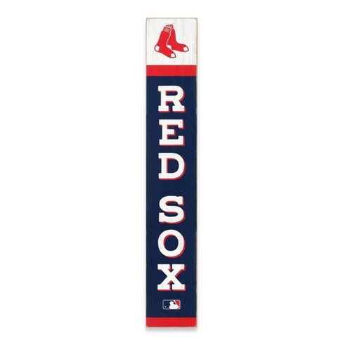 Mlb Boston Red Sox Baseball Vertical Wood Sign Panel : Target