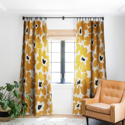 Miho Spring Summer Garden 84" X 50" Single Panel Blackout Window ...