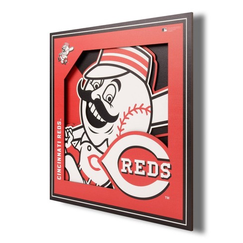 Mlb Cincinnati Reds 3d Logo Series Wall Art - 12"x12" : Target