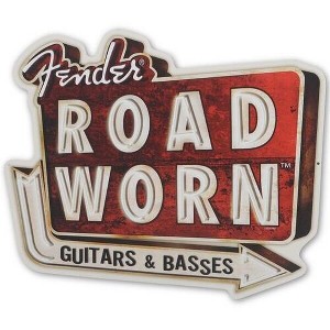 Fender - Metal Sign - Road Worn Guitars & Basses [POSTERS] Poster : Target