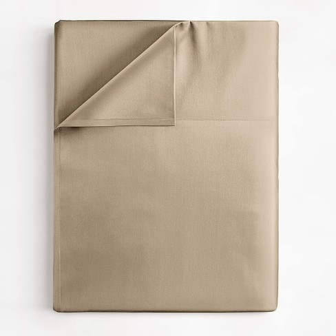 Cgk Linens Single Flat Sheet/top Sheet Microfiber In Cream, Size Queen ...