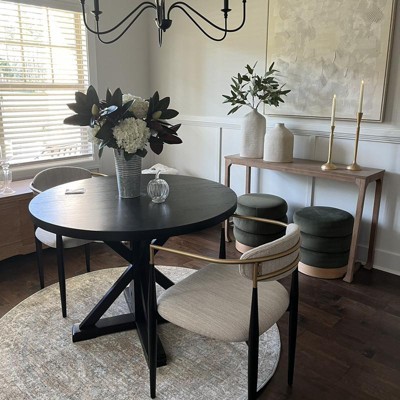 Litchfield 42" Round Dining Table Black - Threshold™ : Target