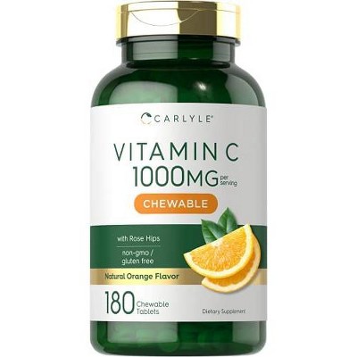 Carlyle Vitamin C 1000mg | 180 Chewable Tablets : Target
