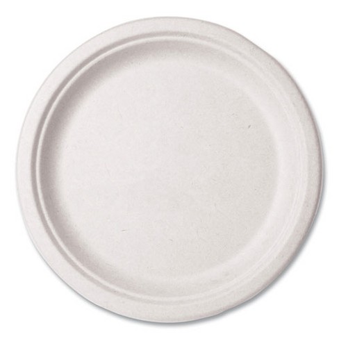 Vegware Molded Fiber Tableware, Plate, 10" Diameter, White, 500/carton ...