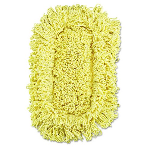 Rubbermaid Commercial Trapper Looped-end Dust Mop Head, 12 X 5, Yellow ...