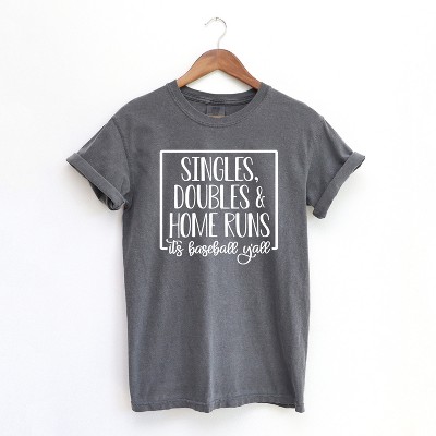 Simply Sage Market Women's Singles Doubles And Home Runs Short Sleeve ...