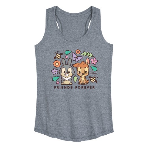 Women's Disney Thumper Friends Forever Graphic Racerback Tank - Heather ...