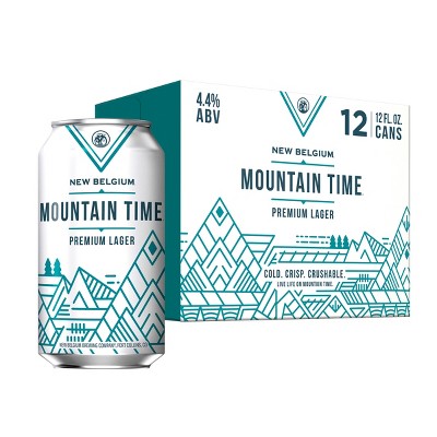 New Belgium Mountain Time Premium Lager Beer -12pk/12 Fl Oz Cans : Target