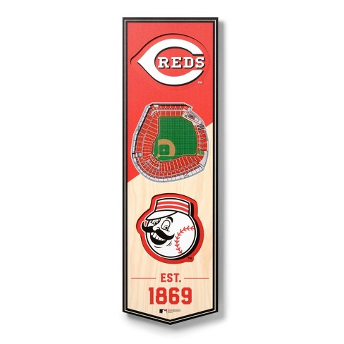 Mlb Cincinnati Reds 6"x19" Stadium Banner : Target