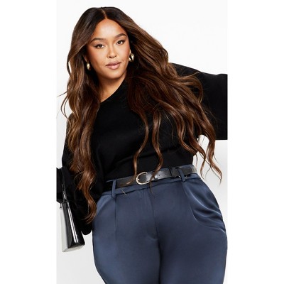 Women's Plus Size Rylie Sweater - Black | City Chic : Target
