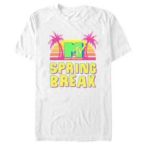 Men's Mtv Retro Spring Break T-shirt - White - Large : Target