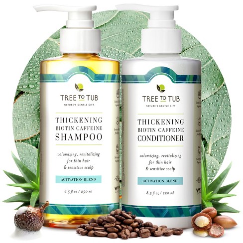 Tree To Tub Volumizing Biotin Shampoo And Conditioner Set - Activating ...