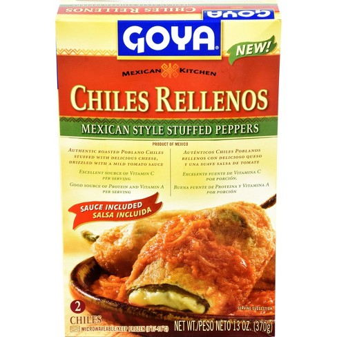 Goya Frozen Chiles Rellenos Mexican Style Stuffed Peppers - 13oz/2ct ...
