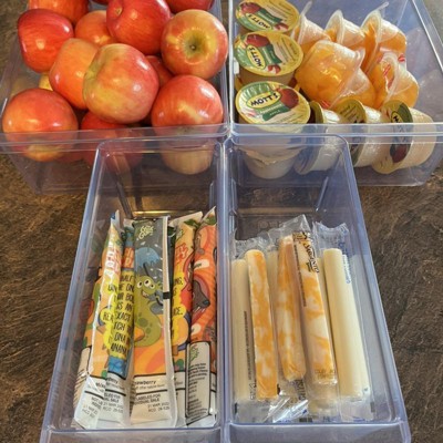 4pc Fridge & Pantry Bin Storage Set Clear - Brightroom™ : Target