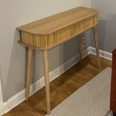 Adelpha Console Table With Sliding Doors Natural - Threshold™ : Target