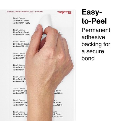 Myofficeinnovations Laser/inkjet Address Labels 1" X 2 5/8" White 30 ...