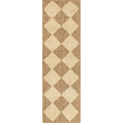 Nuloom Sabina Diamond Trellis Indoor/Outdoor Area Rug, Runner 2' x 6 ...