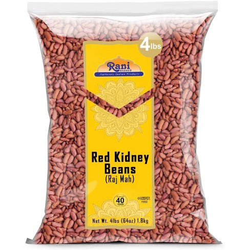 Red Kidney Beans (rajmah Beans) Light - 64oz (4lbs) 1.81kg - Rani Brand ...