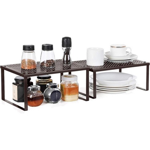 Songmics Cabinet Shelf Organizers, Countertop Organizer, Shelf Riser ...